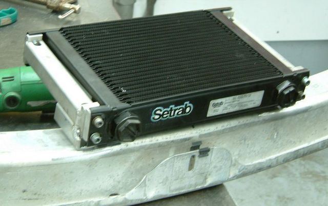 Setrab oil cooler installation (part 1, too big a file)...