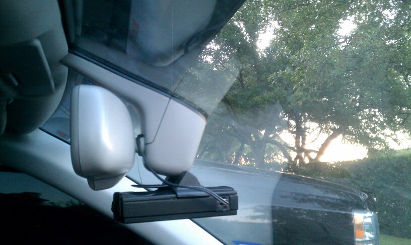 B7 A4 Valentine V1 Radar detector rear view mirror Mount Teaser