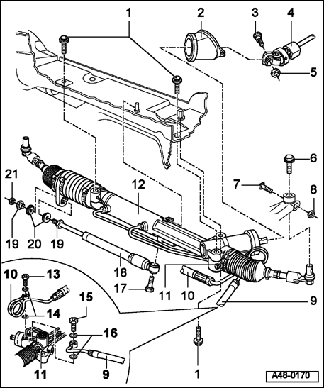 Need steering rack and inner tie rod help.
