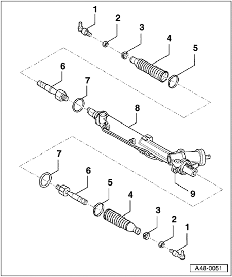 Need steering rack and inner tie rod help.