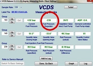 P310B - 004 - Fuel Pressure Outside Specification - Intermittent