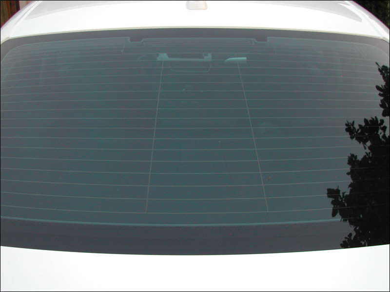 As requested, pics of the 37% tinted back window, with and without ...