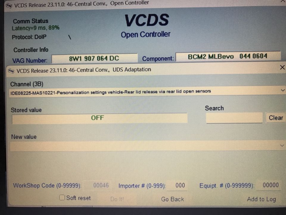 Resolved - 65673 - Sensor for Rear Lid/Hatch Opening, "Incorrect ...