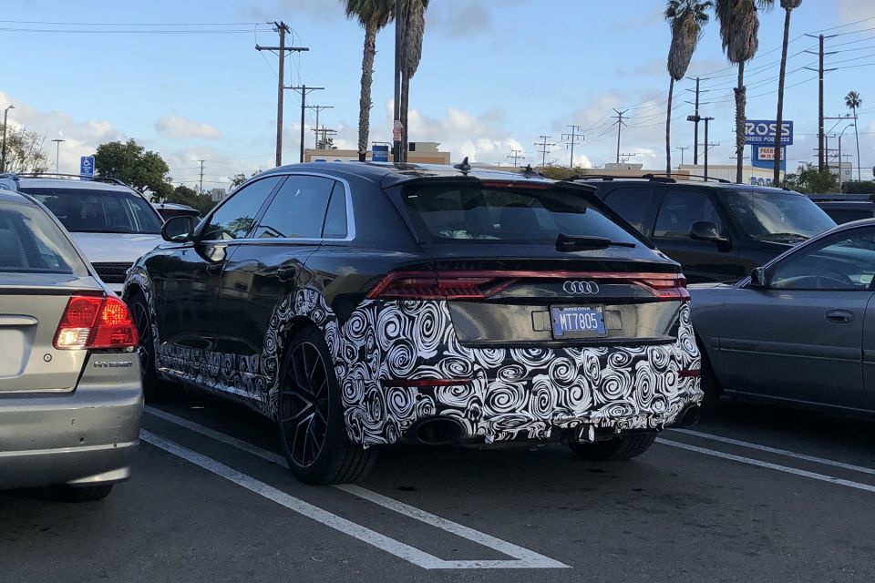 RSQ8 test mule spotted in Southern California