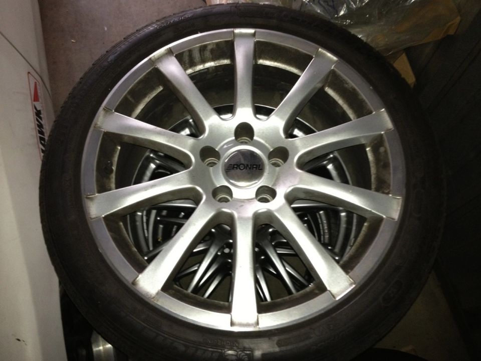 For Sale: Performance Winters - 18x8 Ronal R38 wheels with 235/40R18 ...