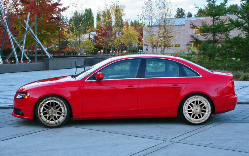 Brilliant Red A4.. having a hard time deciding on wheel finish.