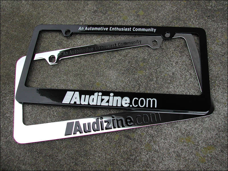 Audizine GB: Uber High Quality All-Metal Engraved AZ License Plate Frames